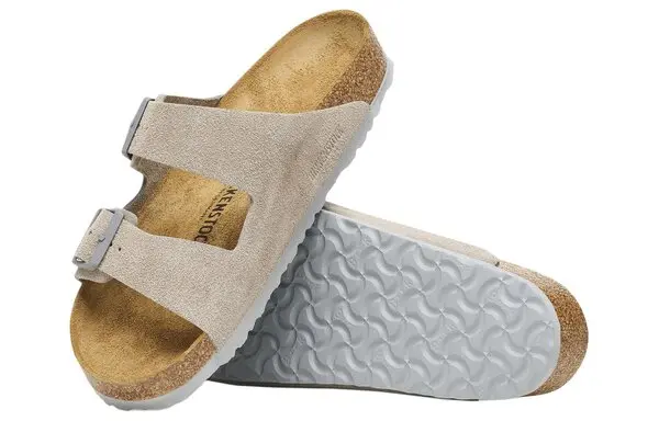 BIRKENSTOCK Arizona Suede Leather Sandals