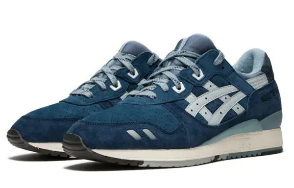 Asics X J.crew Gel Lyte 3 "blue Ribbon" Sneakers - Navy Blue/gray
