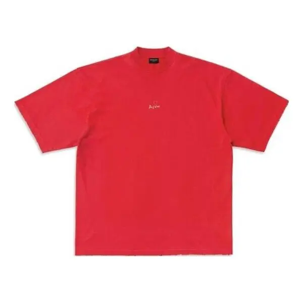 Balenciaga Je T'aime Oversized T-shirt - Red