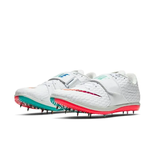 Nike High Jump Elite Athletics Spikes - White/pink