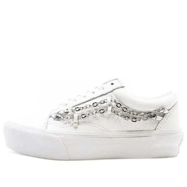 VANS Old Skool Platform Chain Sneakers - White