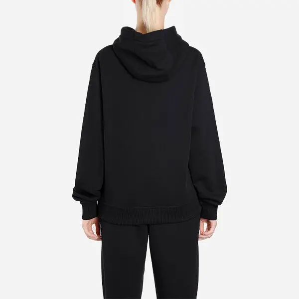 Burberry Cotton Hoodie With Graphic Print - Black