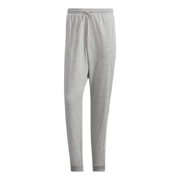 Adidas Solid Color Drawstring Casual Breathable Sports Pants/trousers/joggers Gray - Multi-color