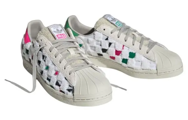 Adidas Originals Superstar 80s X Han Meilin Sneakers - White/black/green