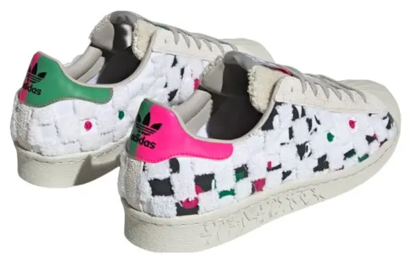 Adidas Originals Superstar 80s X Han Meilin Sneakers - White/black/green