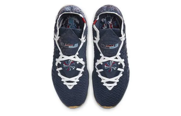 Nike Lebron 17 "uconn" Basketball Sneakers - Blue