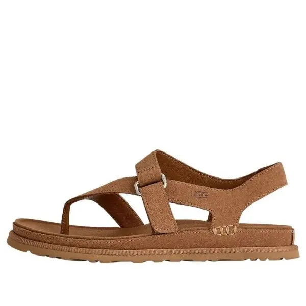 UGG Goldengaze Toe Post Sandals - Chestnut