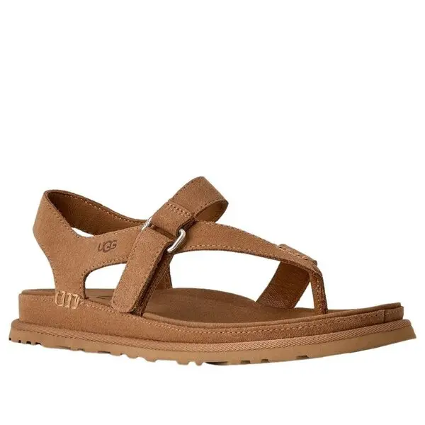 UGG Goldengaze Toe Post Sandals - Chestnut