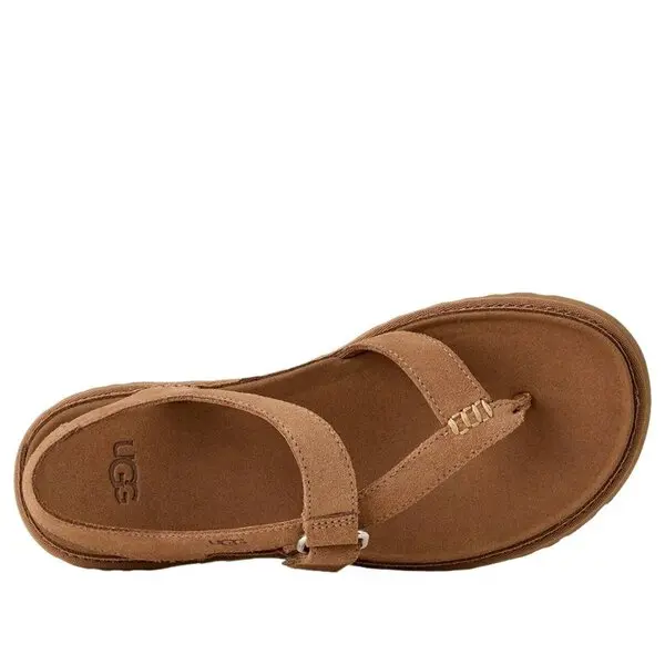 UGG Goldengaze Toe Post Sandals - Chestnut