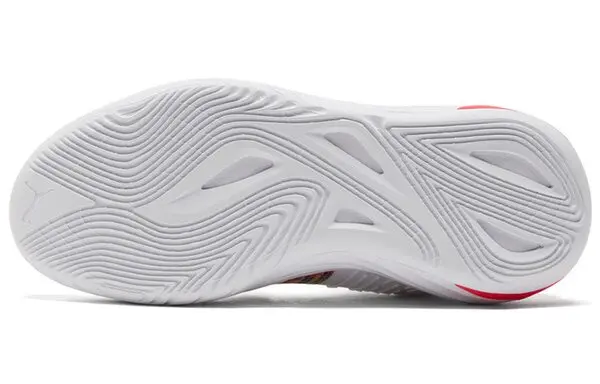 PUMA Fusion Nitro Spectra Low Top Sneakers - White/red
