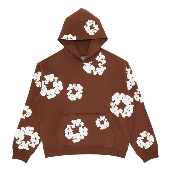 DENIM TEARS Cotton Wreath Hoodie - Brown/white