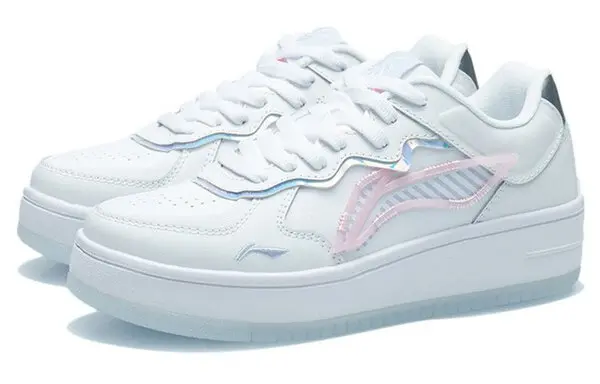 LI-NING Classic Skateboarding Sneakers - White
