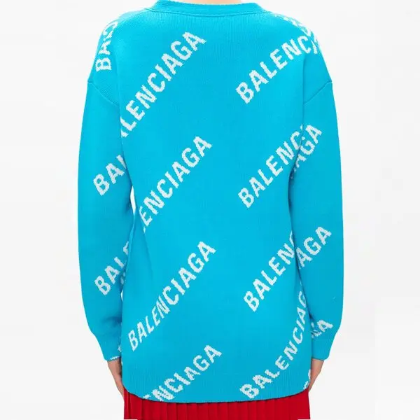 Balenciaga Logo Monogram Cardigan