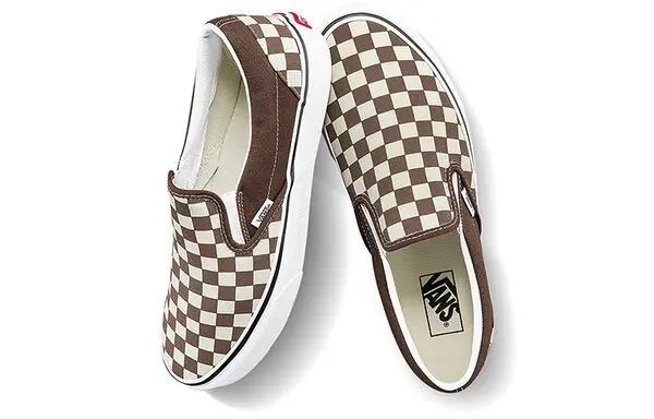 VANS Classic Slip-on Checkerboard - Brownwhite