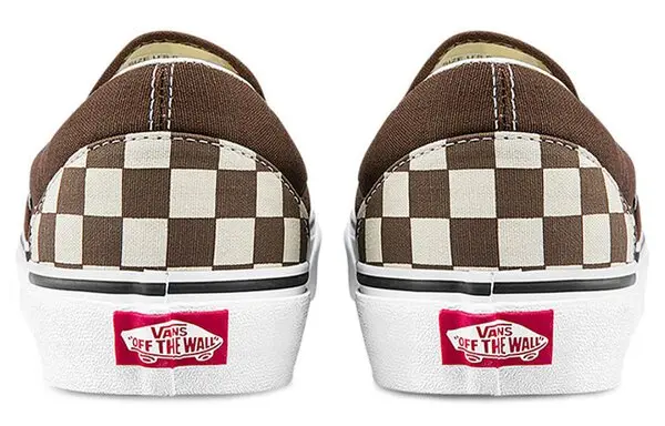 VANS Classic Slip-on Checkerboard - Brownwhite