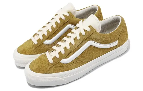 VANS Og Style 36 Lx 'cooperstown Dried Tobacco - Yellow/white