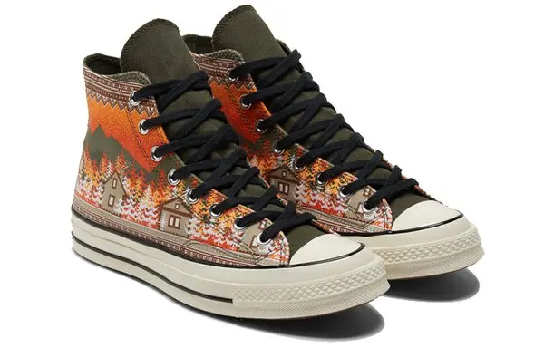 CONVERSE Chuck 70 Hi 'holiday Sweater - /green/white