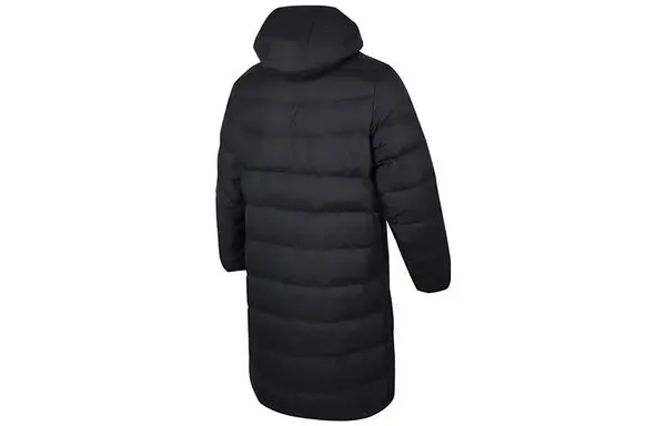 Nike Hooded Puffer Long Coat 'black
