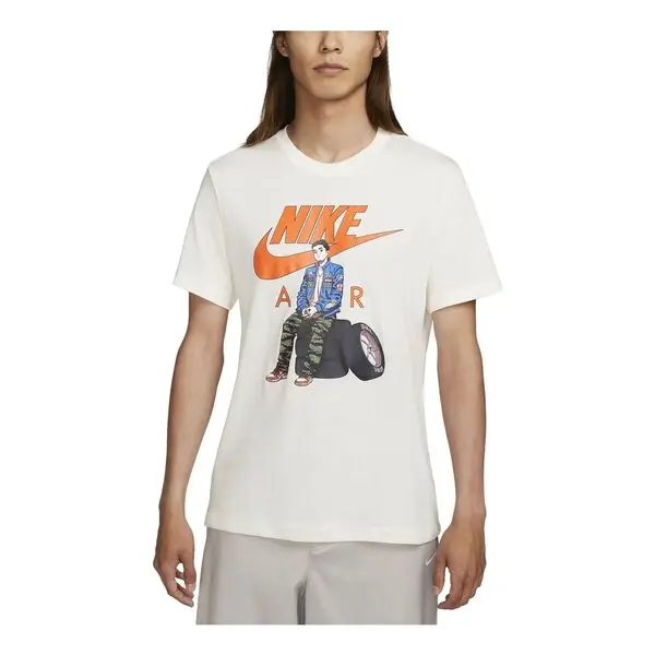 Nike T-shirt 'pale Ivory - Beige