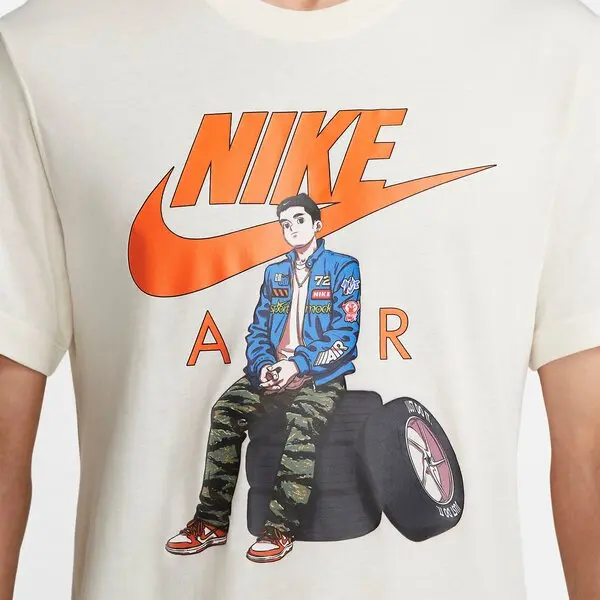 Nike T-shirt 'pale Ivory