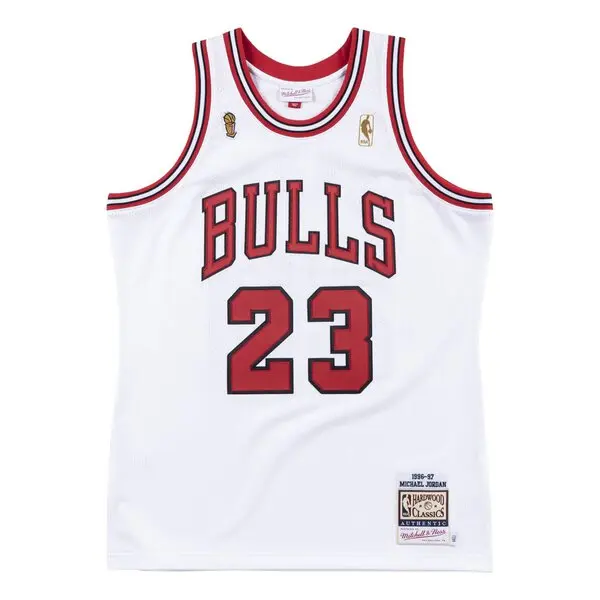 Mitchell & Ness Nba Authentic Jersey Chicago Bulls 1996-97 Michael Jordan - White/red