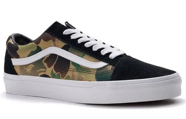 VANS Bape X Old Skool Cortex Limited Edition Camouflage Sneakers