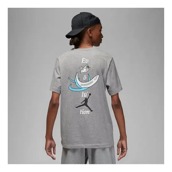 JORDAN Logo T-shirt 'grey