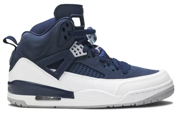 JORDAN Air Spizike High Top Sneakers - Midnight Navy/metallic Silver