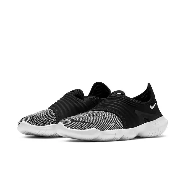 Nike Free Rn Flyknit 3.0 Athletic Sneakers - Black/grey