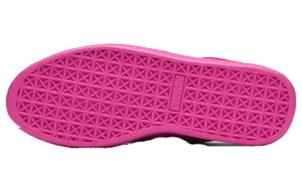 PUMA Suede Heart Satin Low Top Sneakers - Rose