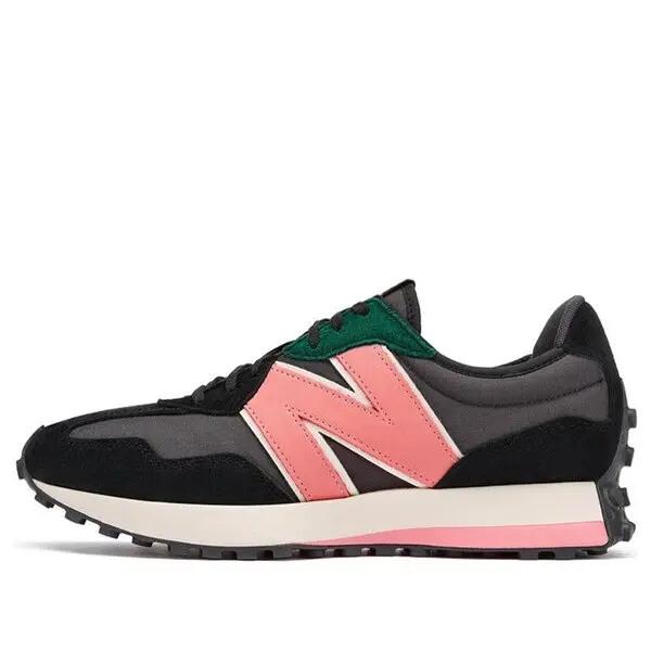 NEW BALANCE 327 Athletic Sneakers - Black/white/pink