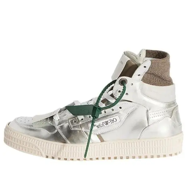 Off-White 3.0 Off-court High Top Sneakers - Silver/brown/green