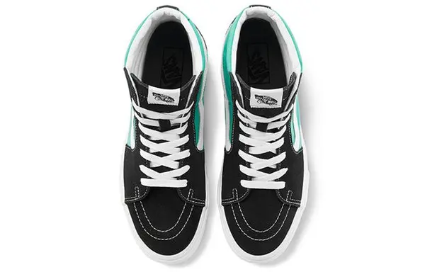 VANS Sk8-hi High Top Sneakers - Green/black