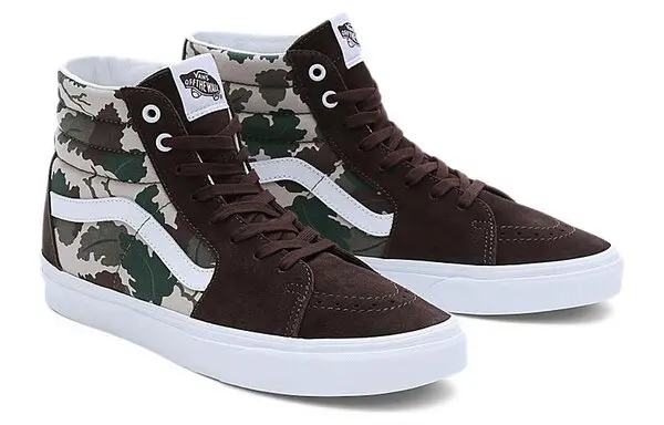 VANS Sk8-hi Leaf Camo Lace Up Sneakers