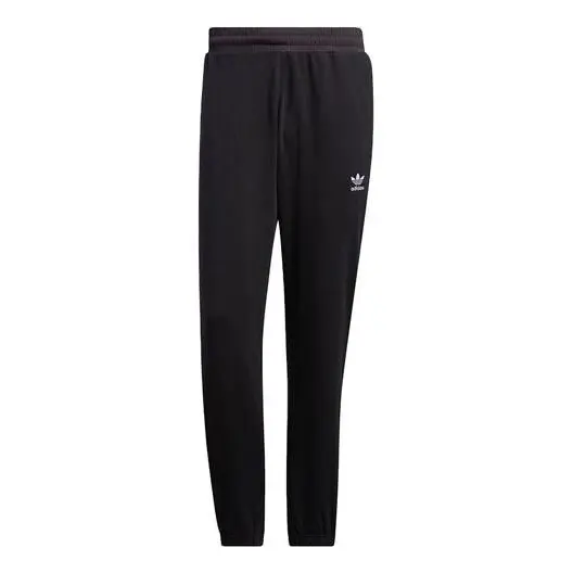 Adidas Originals Ss22 Logo Solid Color Breathable Casual Sports Pants/trousers/joggers Black - Multi-color