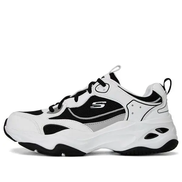 Sketchers Dlites 4.0 Athletic Sneakers - White/black/grey