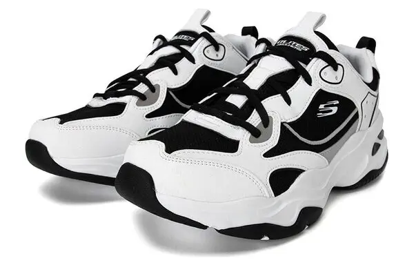Sketchers Dlites 4.0 Athletic Sneakers - White/black/grey