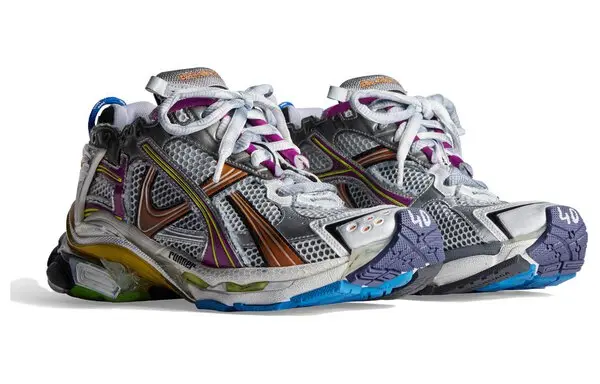 Balenciaga Runner Sneakers - Grey/multi-color
