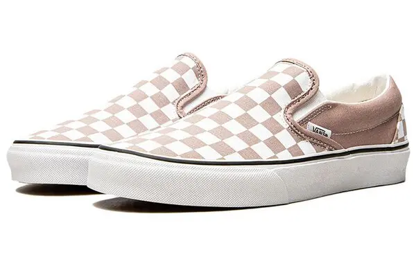 VANS Classic Slip-on Checkerboard Sneakers - Pink/blue