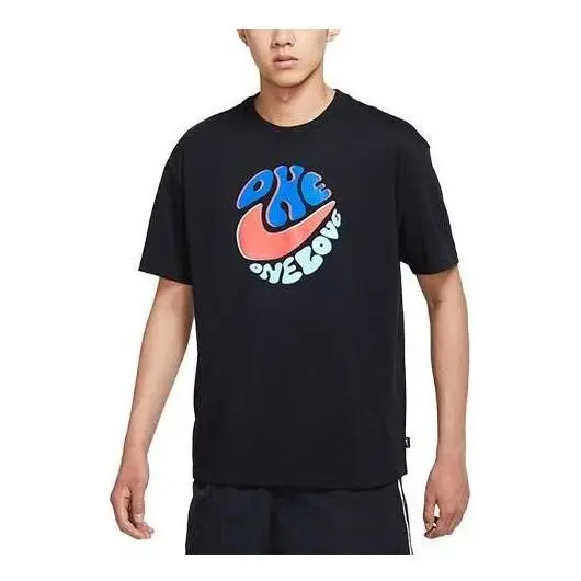 Nike Sport Power Love Oversized Heavyweight T-shirt 'black - Black/multi-color