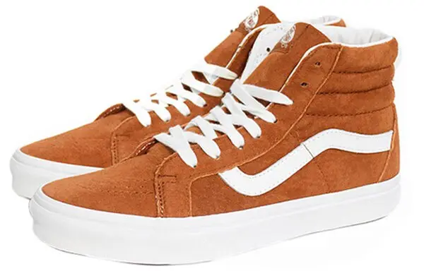 VANS Suede High Top Lace-up Sneakers - Brown