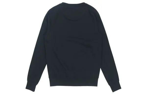 JORDAN Logo Embroidered Sports Round Neck Pullover Black