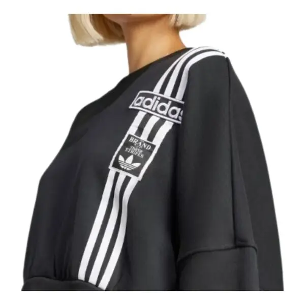 Adidas Adibreak Cropped Sweatshirt - Black/white