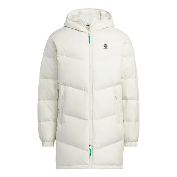 Adidas Padded Down Parka With Hood - White