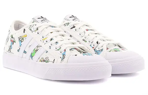 Adidas X Disney Nizza "sport Goofy Pack" Sneakers - White