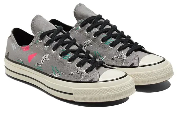 CONVERSE Chuck 70 Low Top "archive Skate Print Dolphin - Gray/multi-color