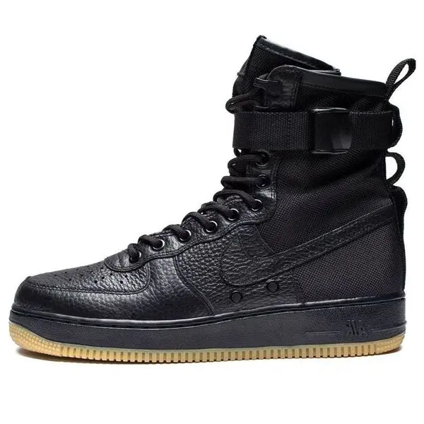 Nike Sf Air Force 1 High Top Sneakers - Black/gum