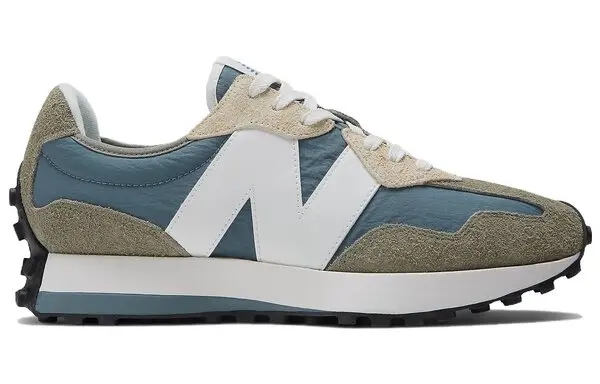 NEW BALANCE 327 Low Top Sneakers - Blue/olive Green