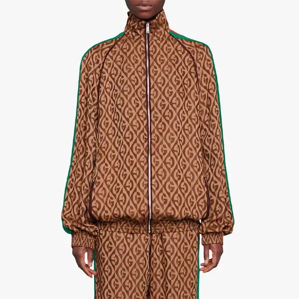 Gucci G Rhombus Track Jacket - Brown