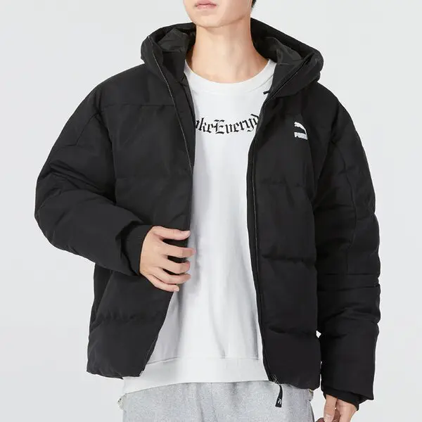 PUMA Classics Padded Down Jacket 'black - Black/white